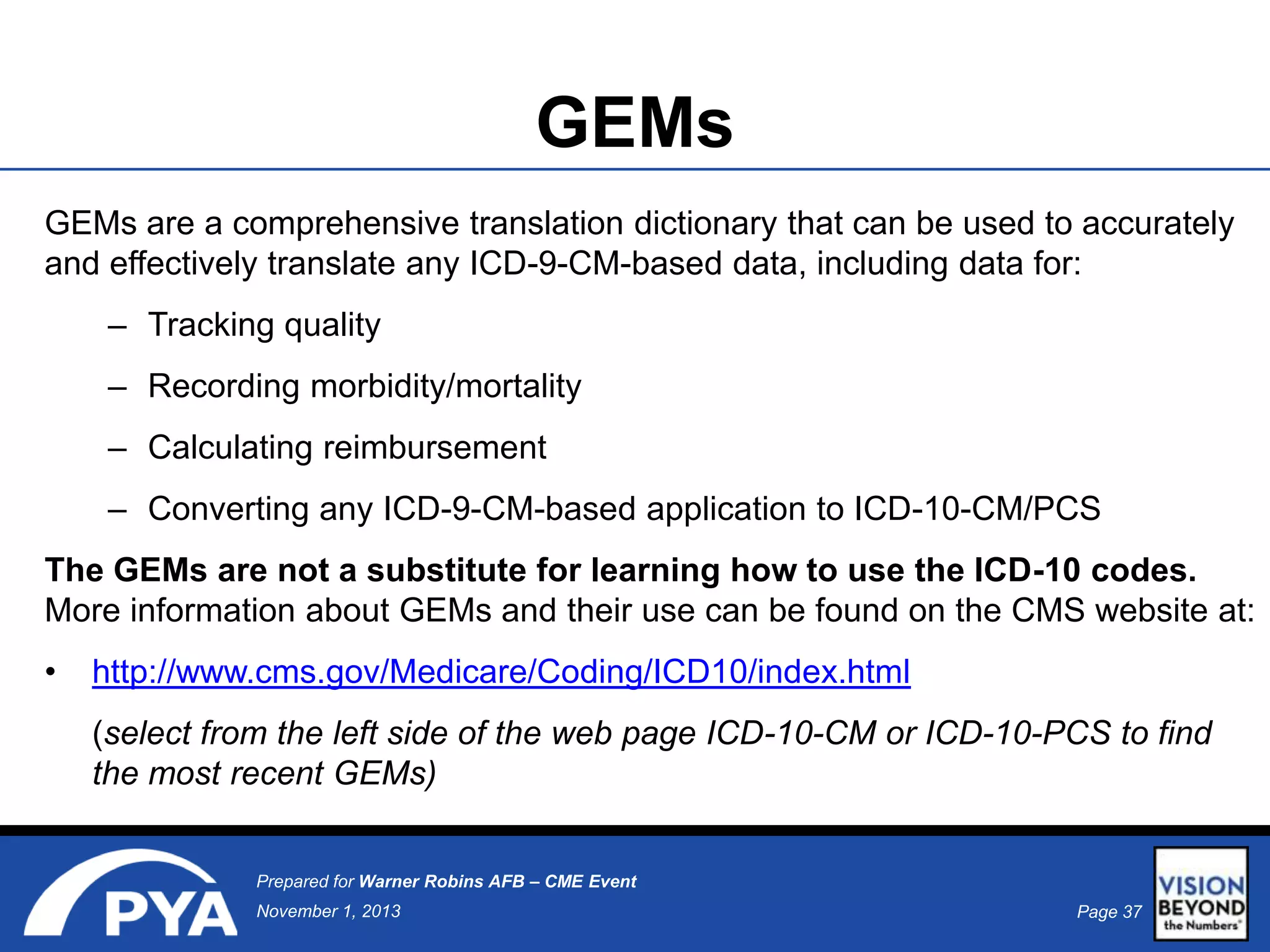ICD-10 Presentation Takes Coding to New Heights | PPTX