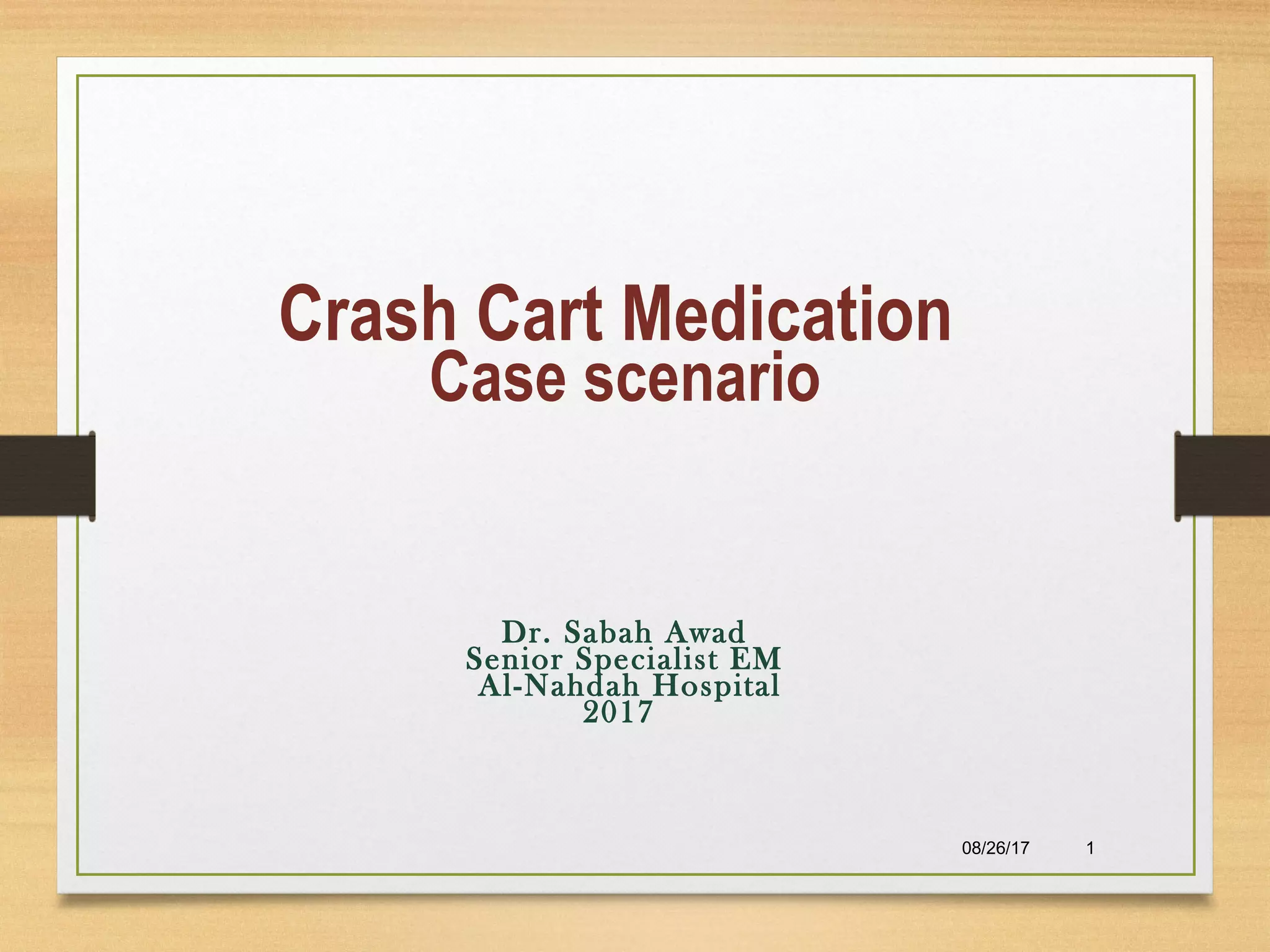 Crash Cart Medication | PPT