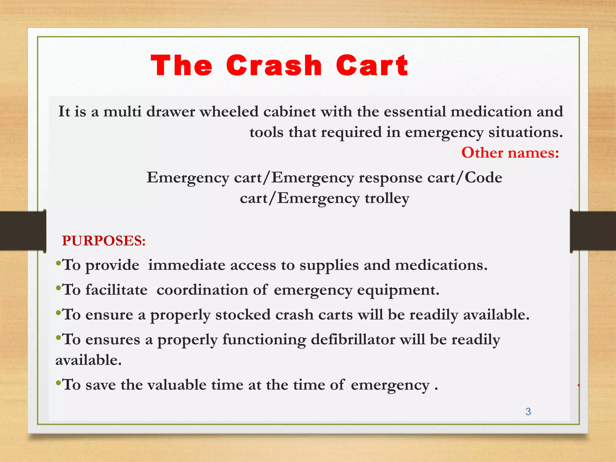 Crash Cart Medication | PPT