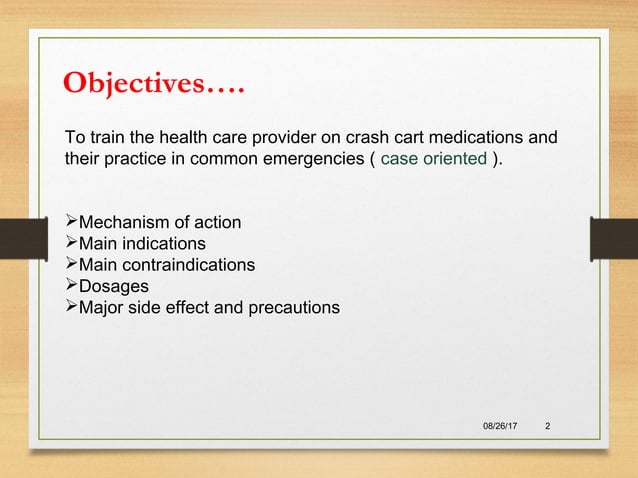 Crash Cart Medication | PPT