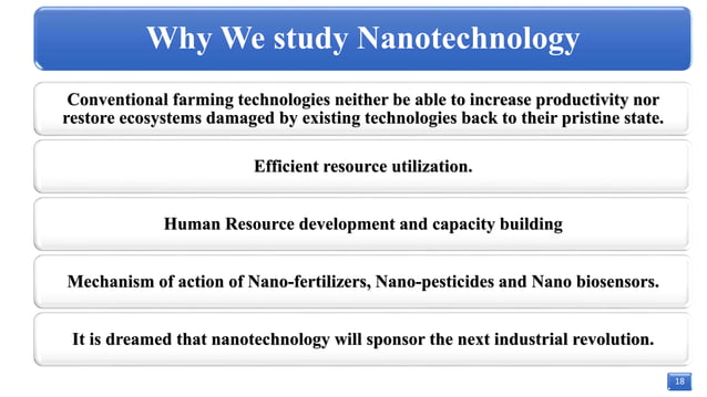 Nanotechnology and its Applications in Agriculture | PPTX