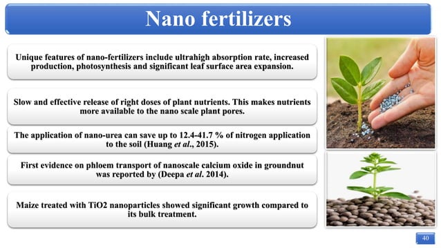 Nanotechnology and its Applications in Agriculture | PPTX
