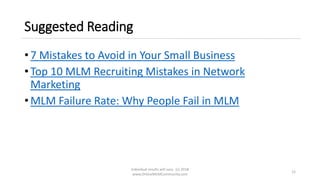 8 Dumb MLM Mistakes I Made in 17-Years | PPTX