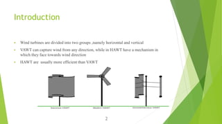 design and fabrication of vertical axis wind turbine | PPT
