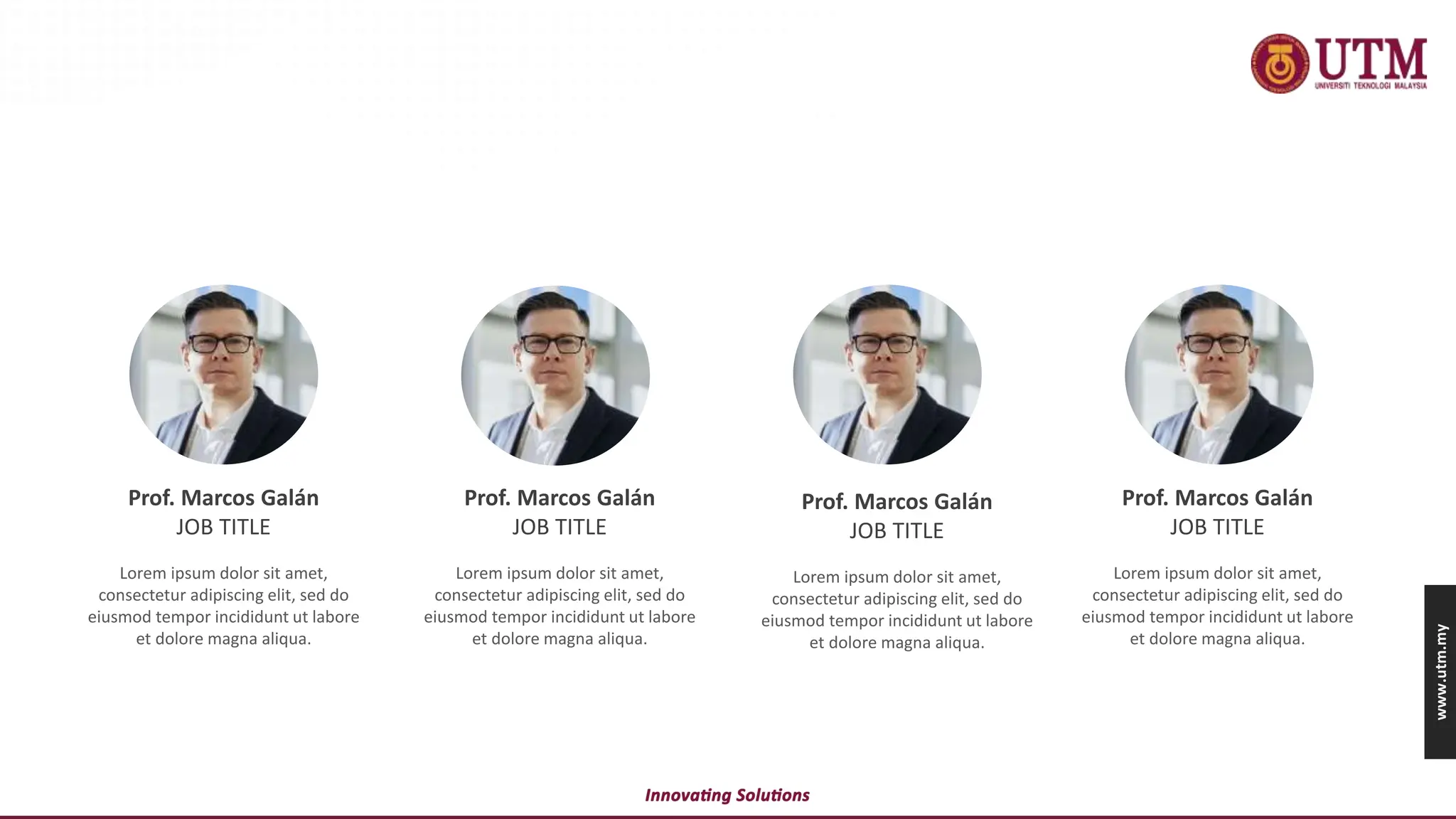 UTM University Template for Presentation | PPTX