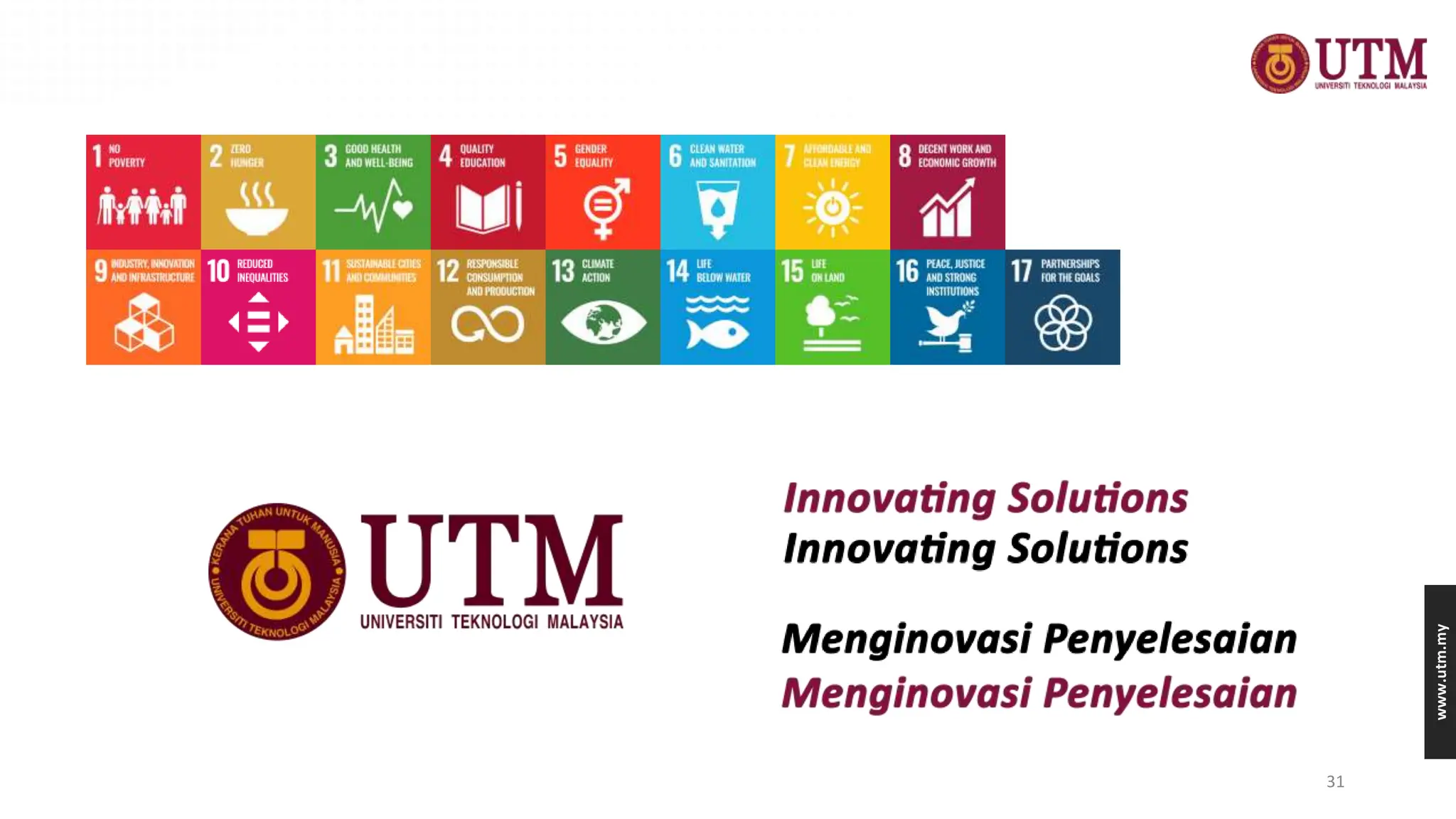 UTM University Template for Presentation | PPTX