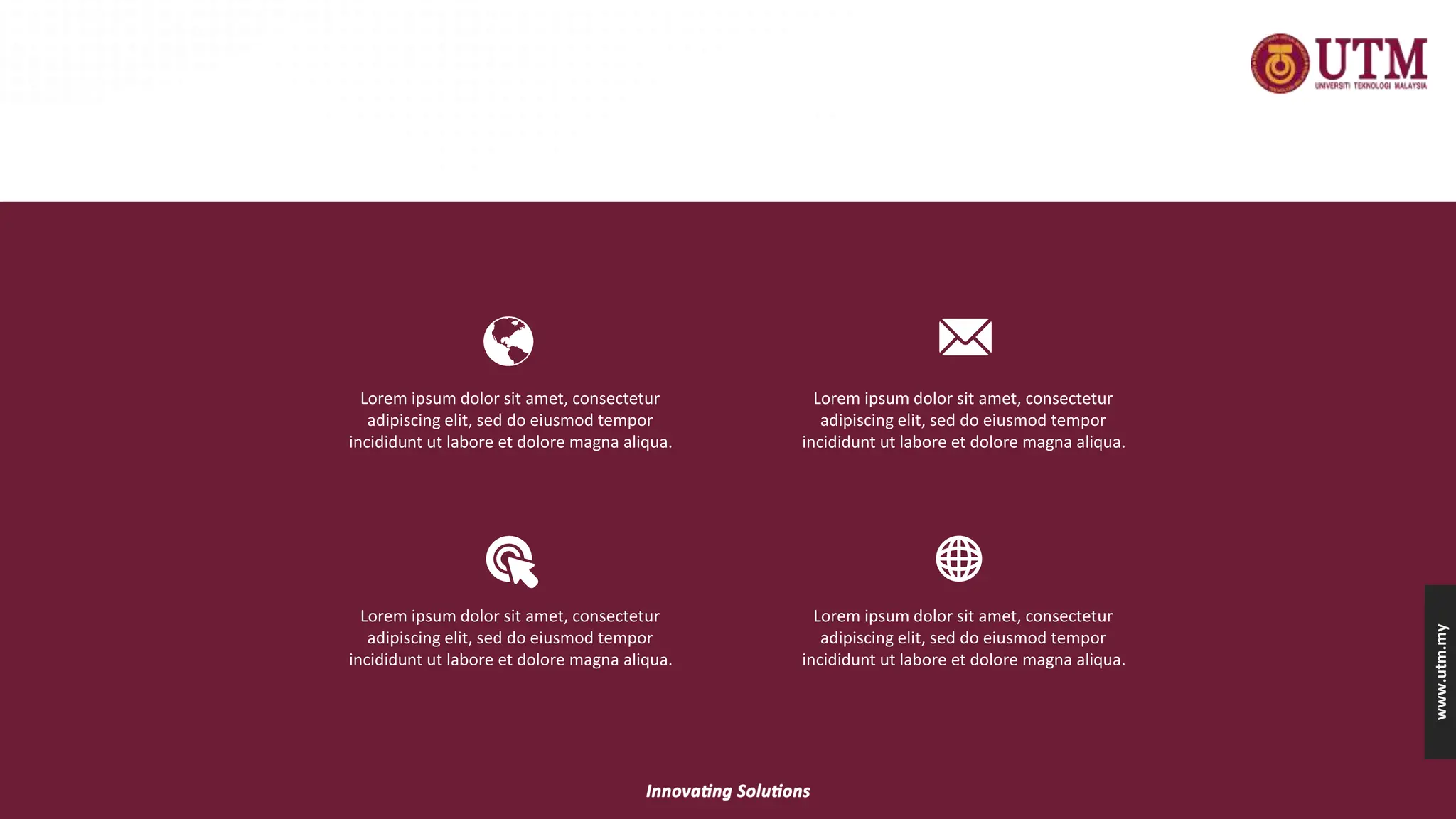 UTM University Template for Presentation | PPTX