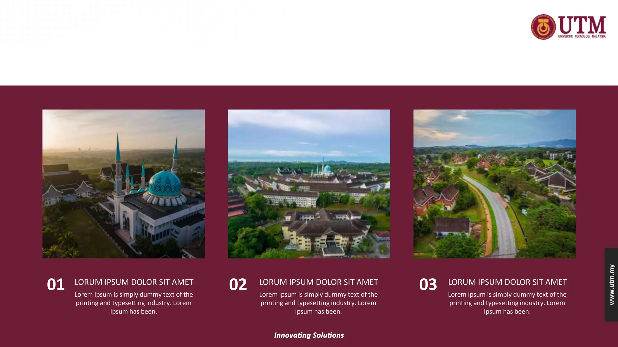 UTM University Template for Presentation | PPTX