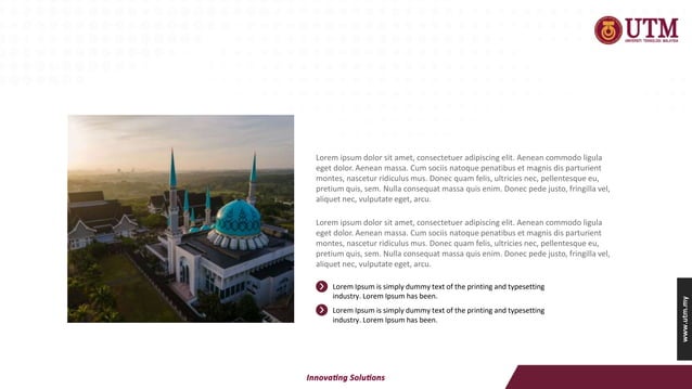 UTM University Template for Presentation | PPTX