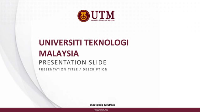 UTM University Template for Presentation | PPTX