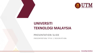 UTM University Template for Presentation | PPTX