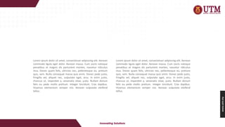 UTM University Template for Presentation | PPTX