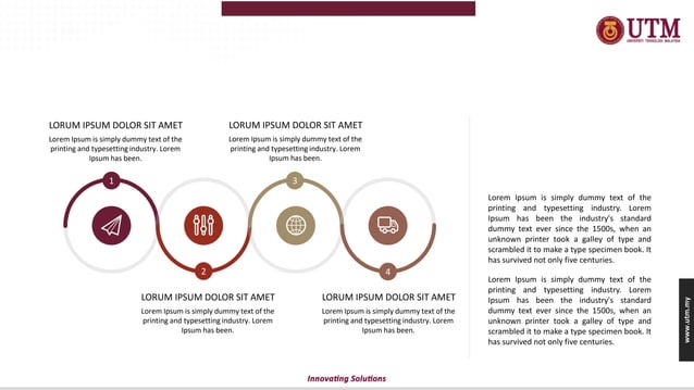 UTM University Template for Presentation | PPTX