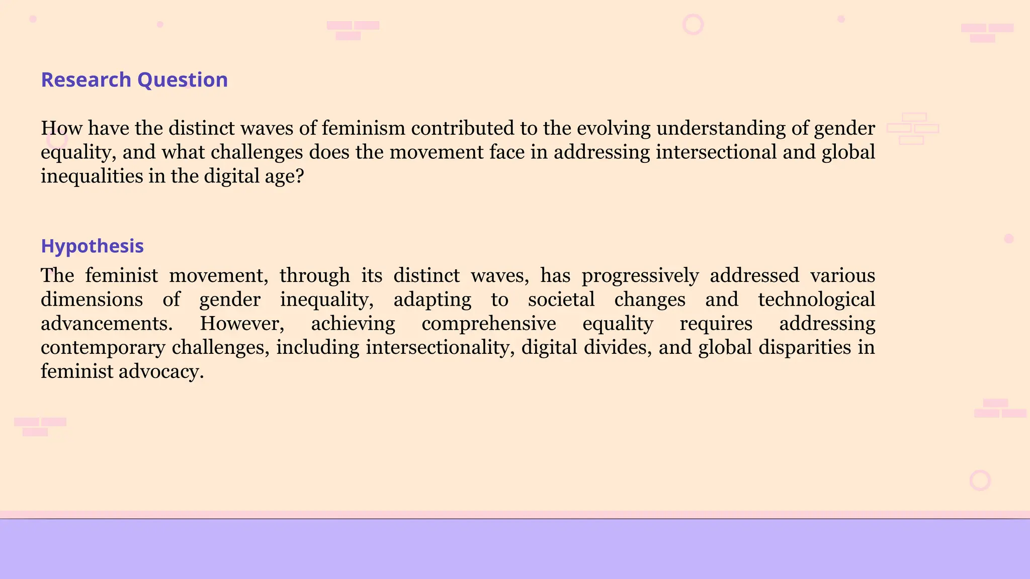 "The Feminist Waves and the Journey Toward Equality" | PPTX