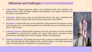 "The Feminist Waves and the Journey Toward Equality" | PPT