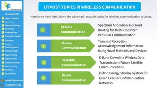 Wireless Communication Projects | PPTX