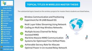 Wireless Projects for Master Thesis Students | PPT