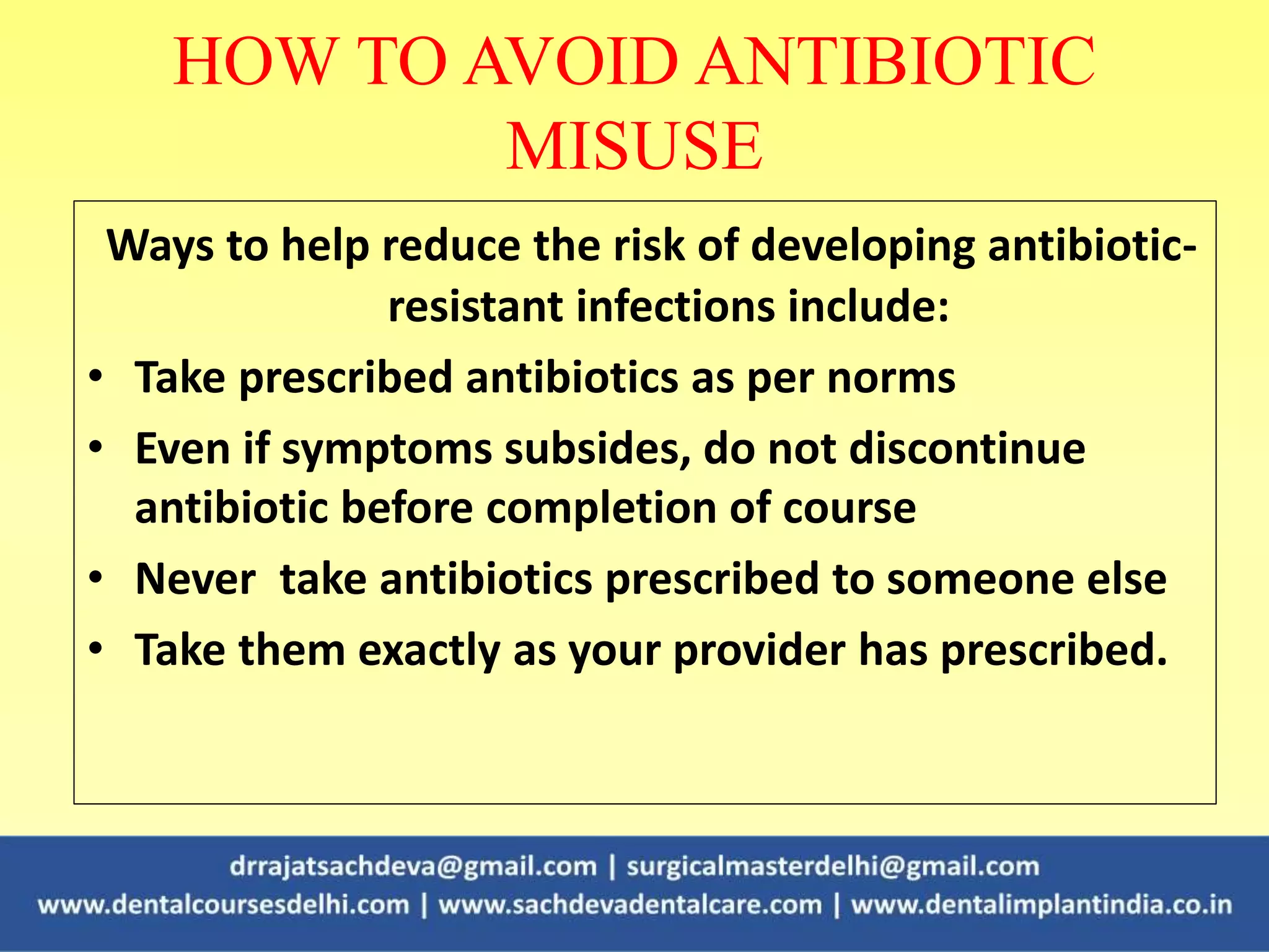 Misuse of Antibiotic | Antibiotics helpful or harmful ? | PPTX