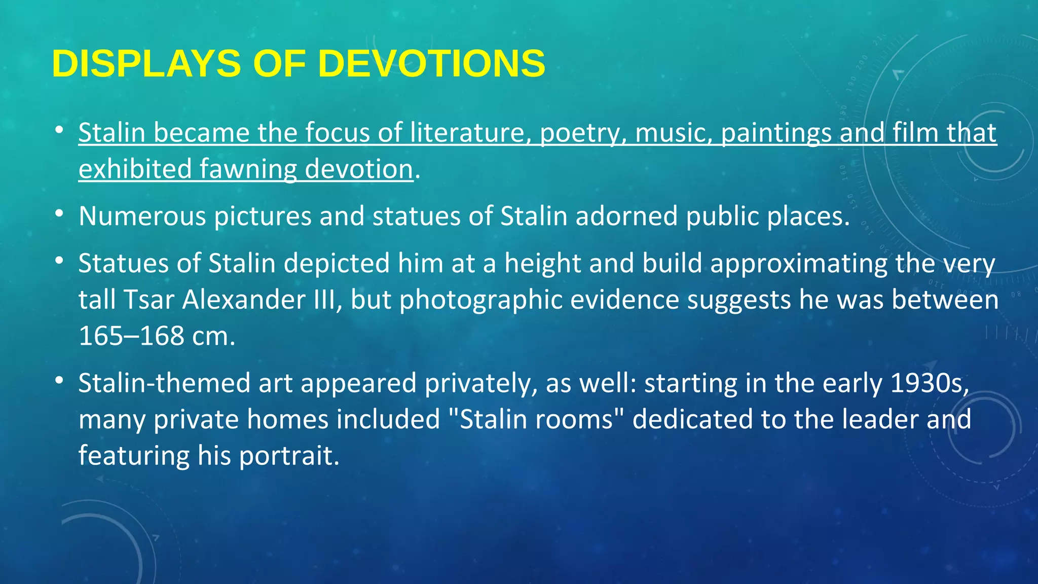 CAMBRIDGE A2 HISTORY: STALINs CULT OF PERSONALITY | PPT