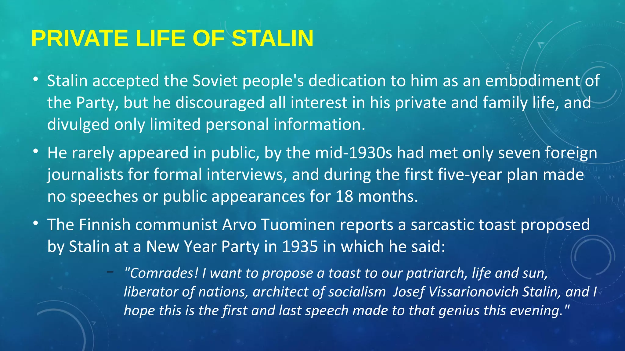 CAMBRIDGE A2 HISTORY: STALINs CULT OF PERSONALITY | PPT