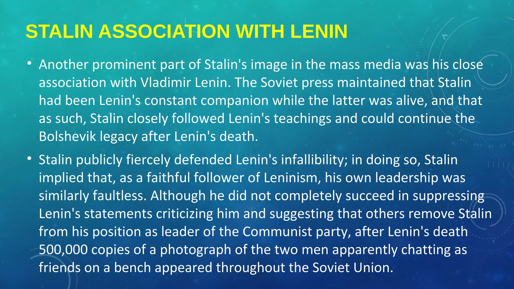 CAMBRIDGE A2 HISTORY: STALINs CULT OF PERSONALITY | PPT