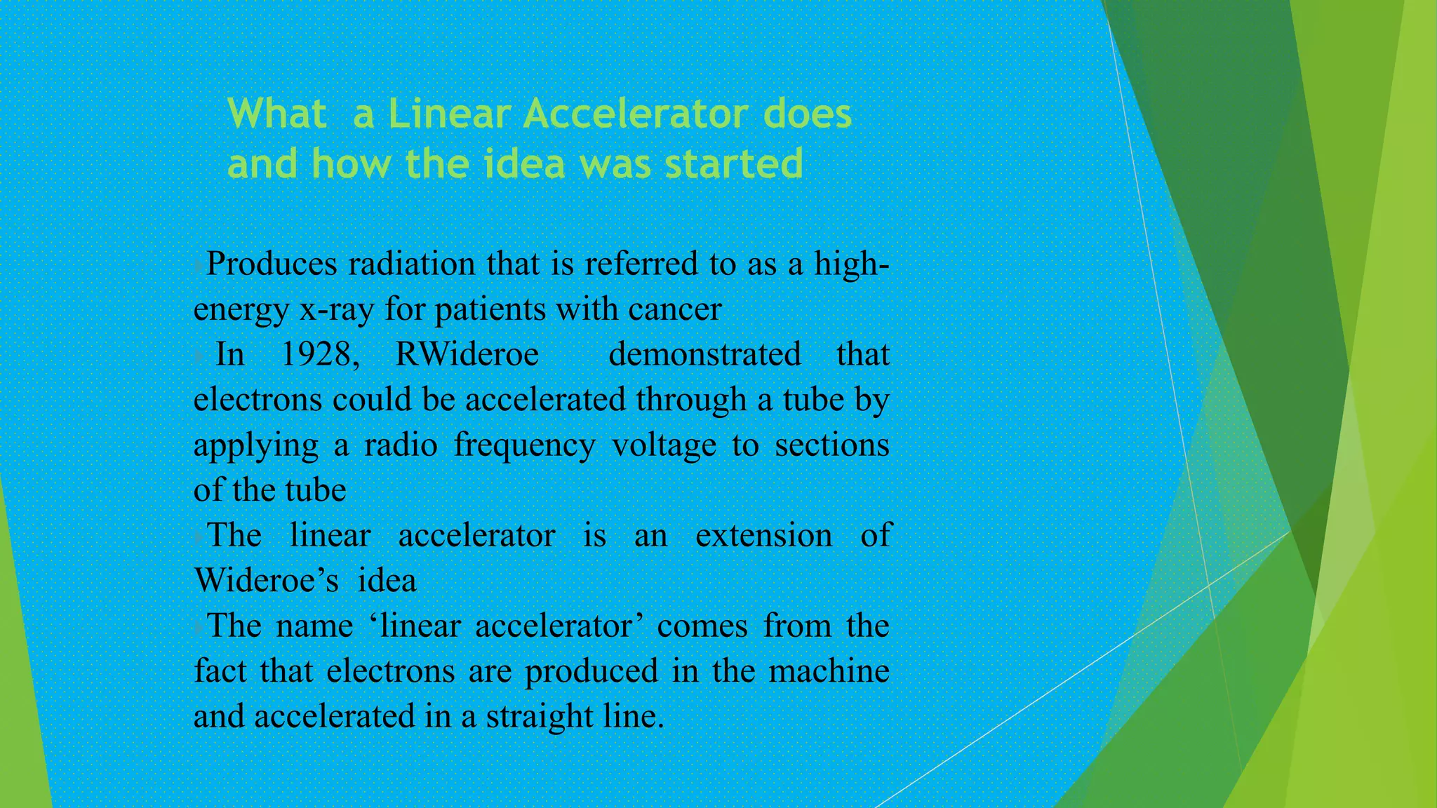 LINEAR ACCELERATOR | PPTX