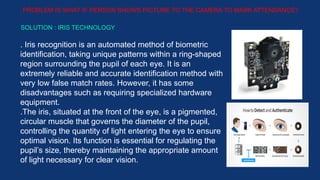 Attendance recognition system using machine learning | PPT