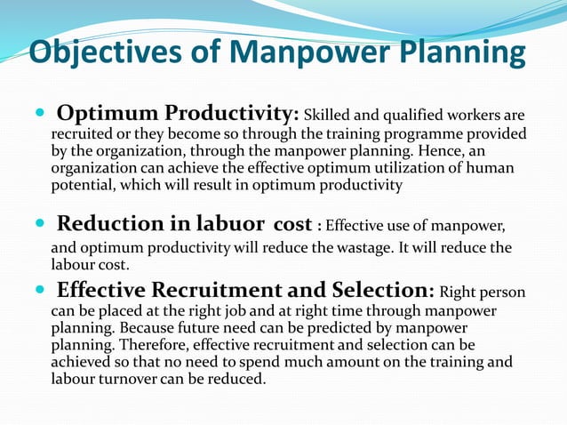 man power planning | PPT