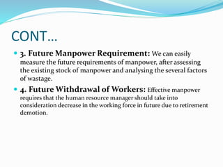 man power planning | PPT