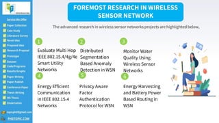 Wireless Sensor Network Projects for Master Thesis Students | PPT