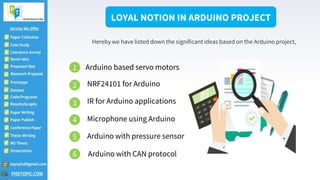 Arduino Project Ideas | PPTX