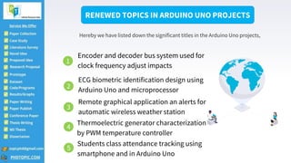 Arduino UNO Projects | PPTX