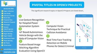 Opencv Projects | PPT