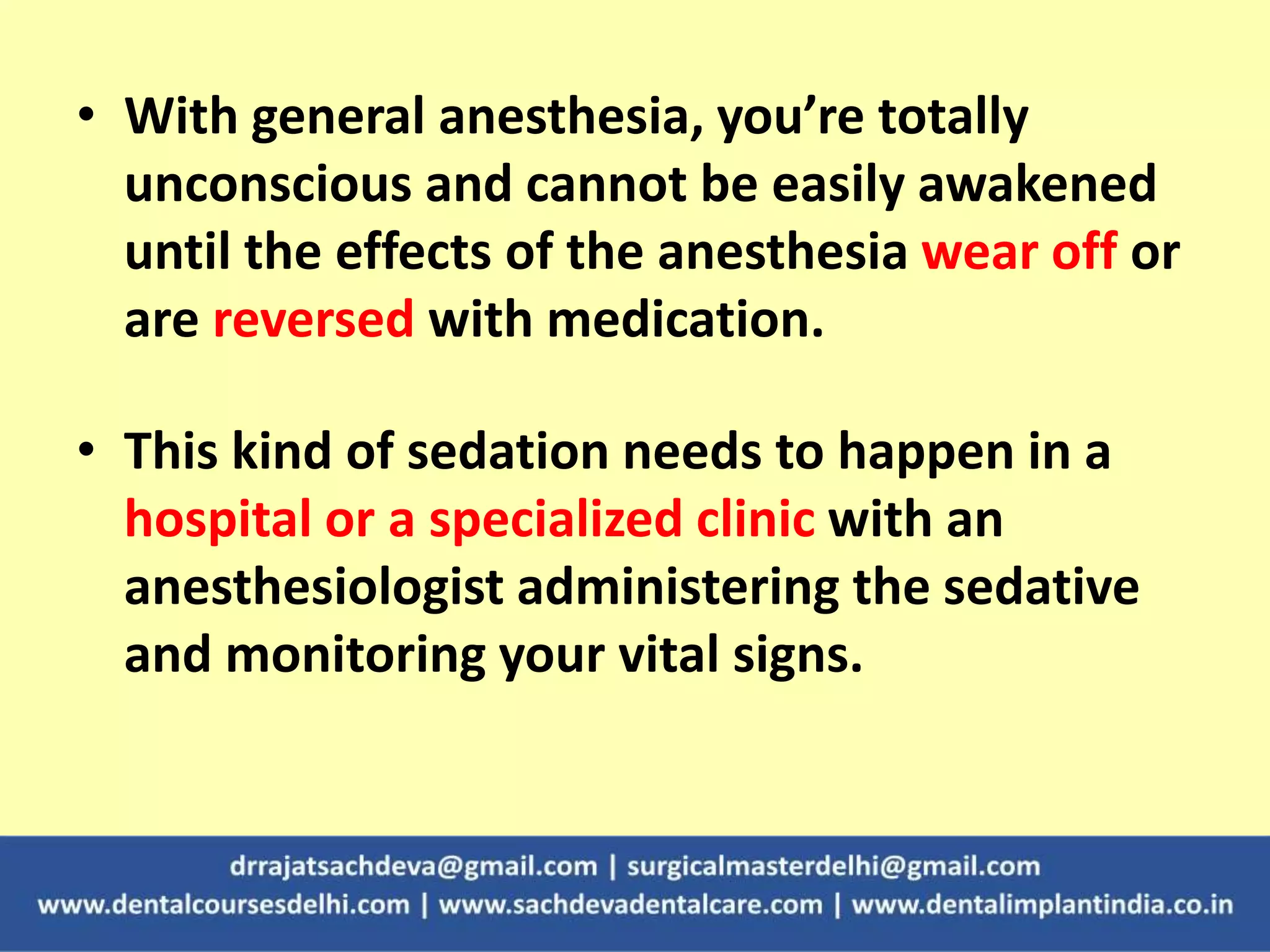 Sedation in dentistry | Pediatric Sedation | Conscious Sedation | PPTX