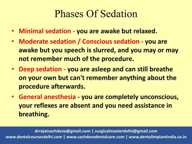 Sedation in dentistry | Pediatric Sedation | Conscious Sedation | PPTX ...