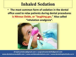 Sedation in dentistry | Pediatric Sedation | Conscious Sedation | PPTX