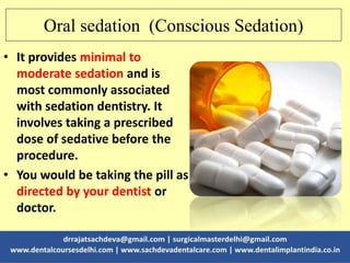 Sedation in dentistry | Pediatric Sedation | Conscious Sedation | PPTX