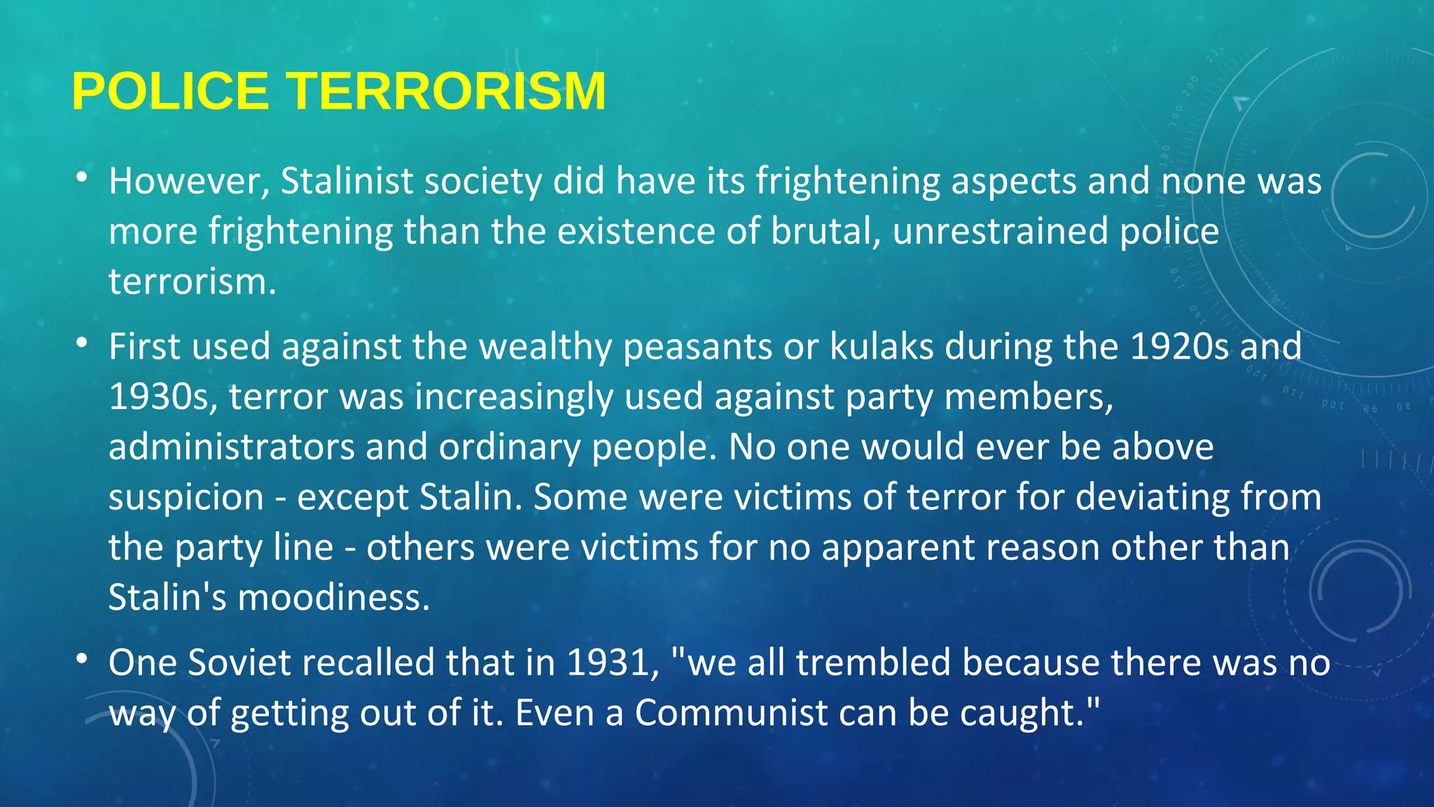 CAMBRIDGE A2 HISTORY: TOTALITARIANISM IN STALIN'S RUSSIA | PPT