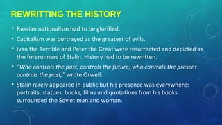 CAMBRIDGE A2 HISTORY: TOTALITARIANISM IN STALIN'S RUSSIA | PPT