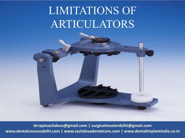 THE NEED OF ARTICULATORS IN DENTAL RESTORATION PROCESS | Fully ...