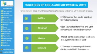 UMTS Network Simulation Projects | PPTX