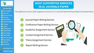 A1 Journals Paper Writing Guidance | PPTX