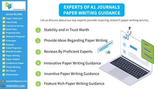 A1 Journals Paper Writing Guidance | PPTX