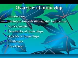 BRAIN CHIPS | PPT