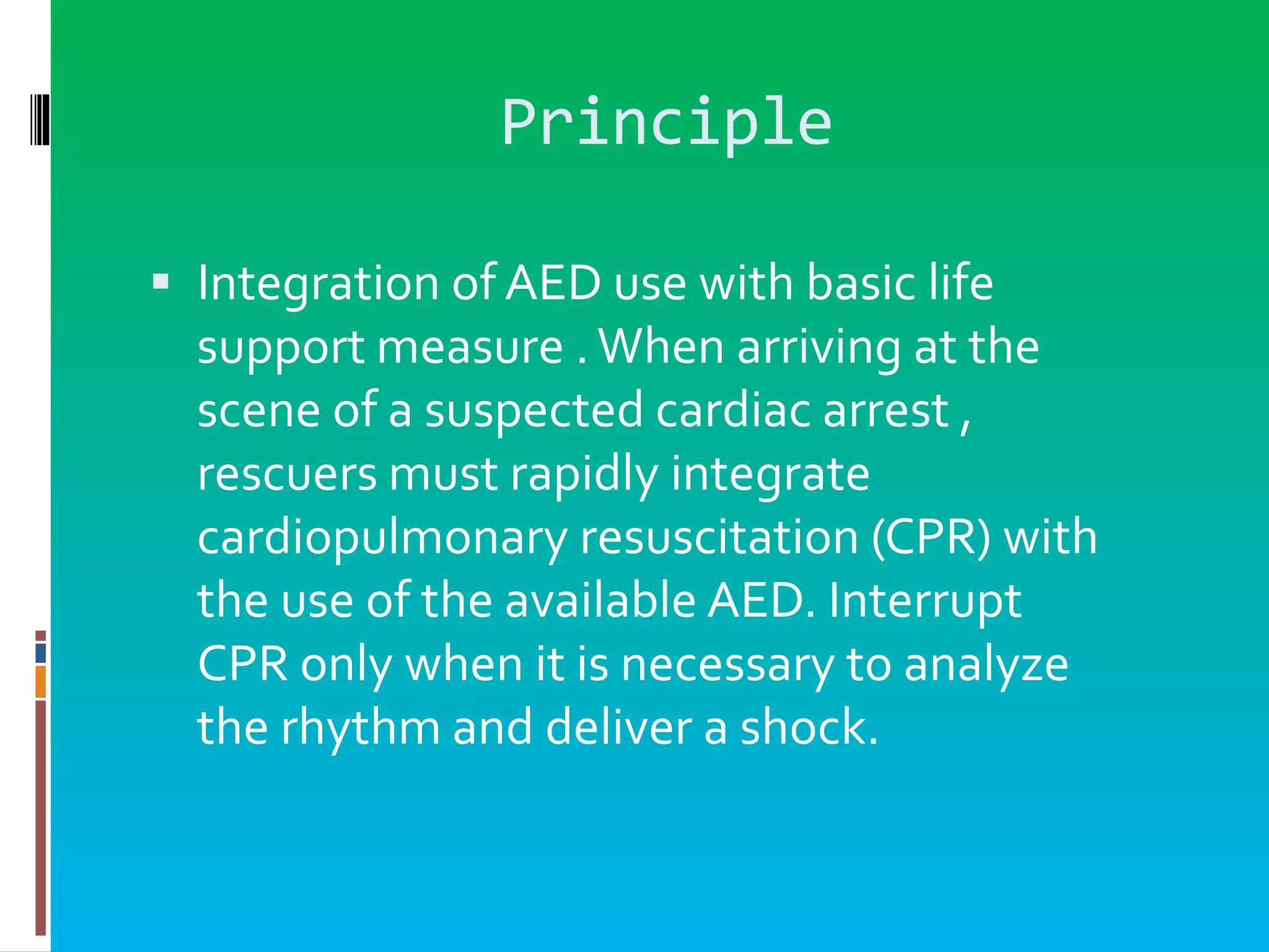 AUTOMATED EXTERNAL DEFIBRILLATOR | PPTX