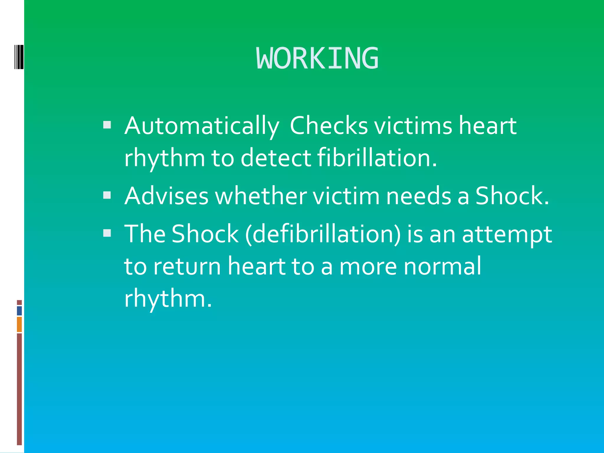 AUTOMATED EXTERNAL DEFIBRILLATOR | PPTX