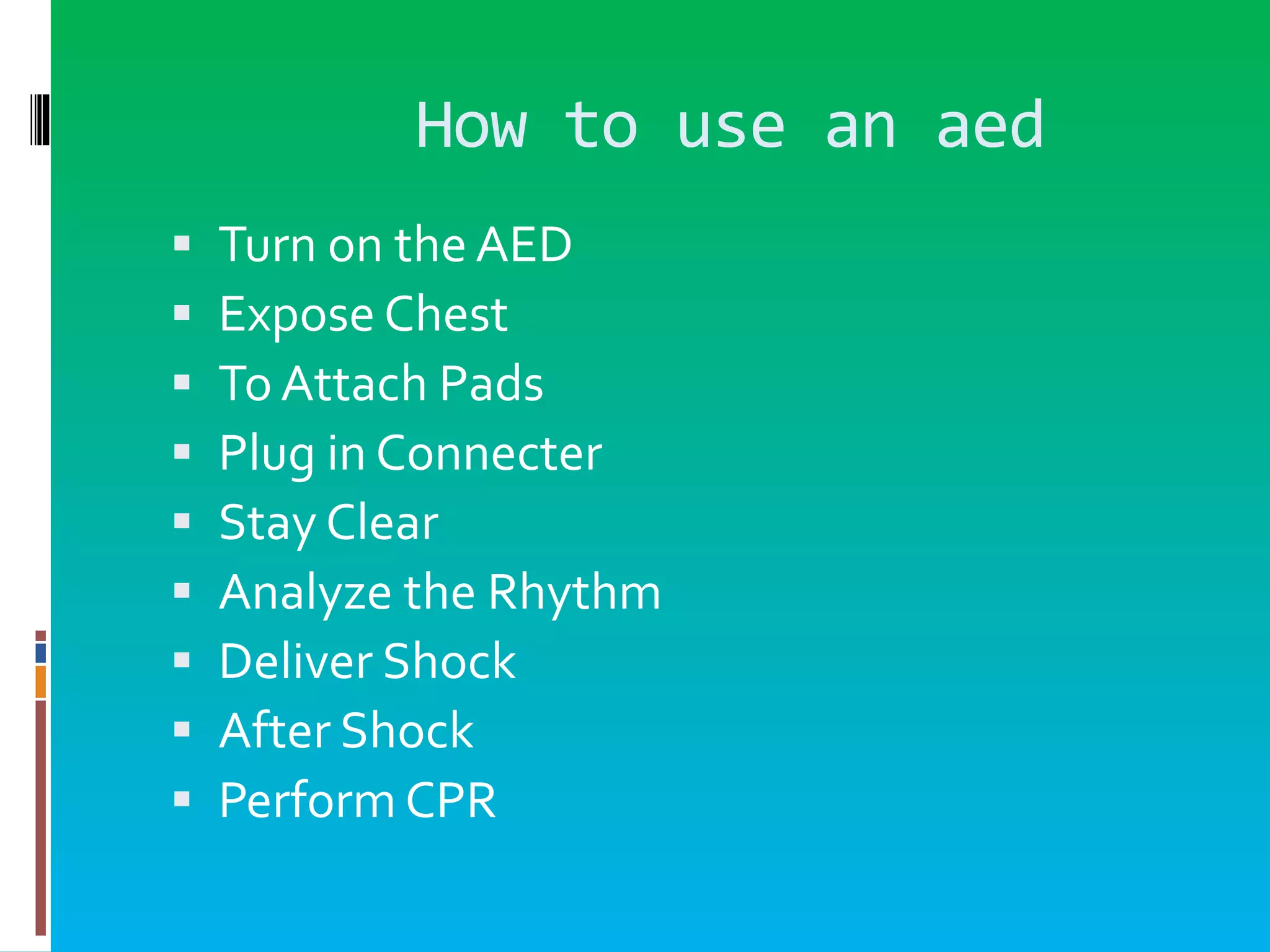 AUTOMATED EXTERNAL DEFIBRILLATOR | PPTX