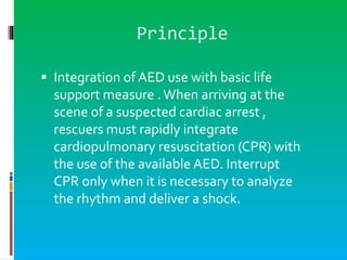AUTOMATED EXTERNAL DEFIBRILLATOR | PPTX