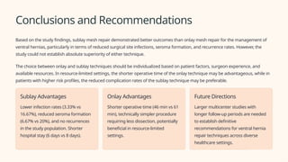 A comparative study of onlay versus sublay mesh repair in the surgical ...