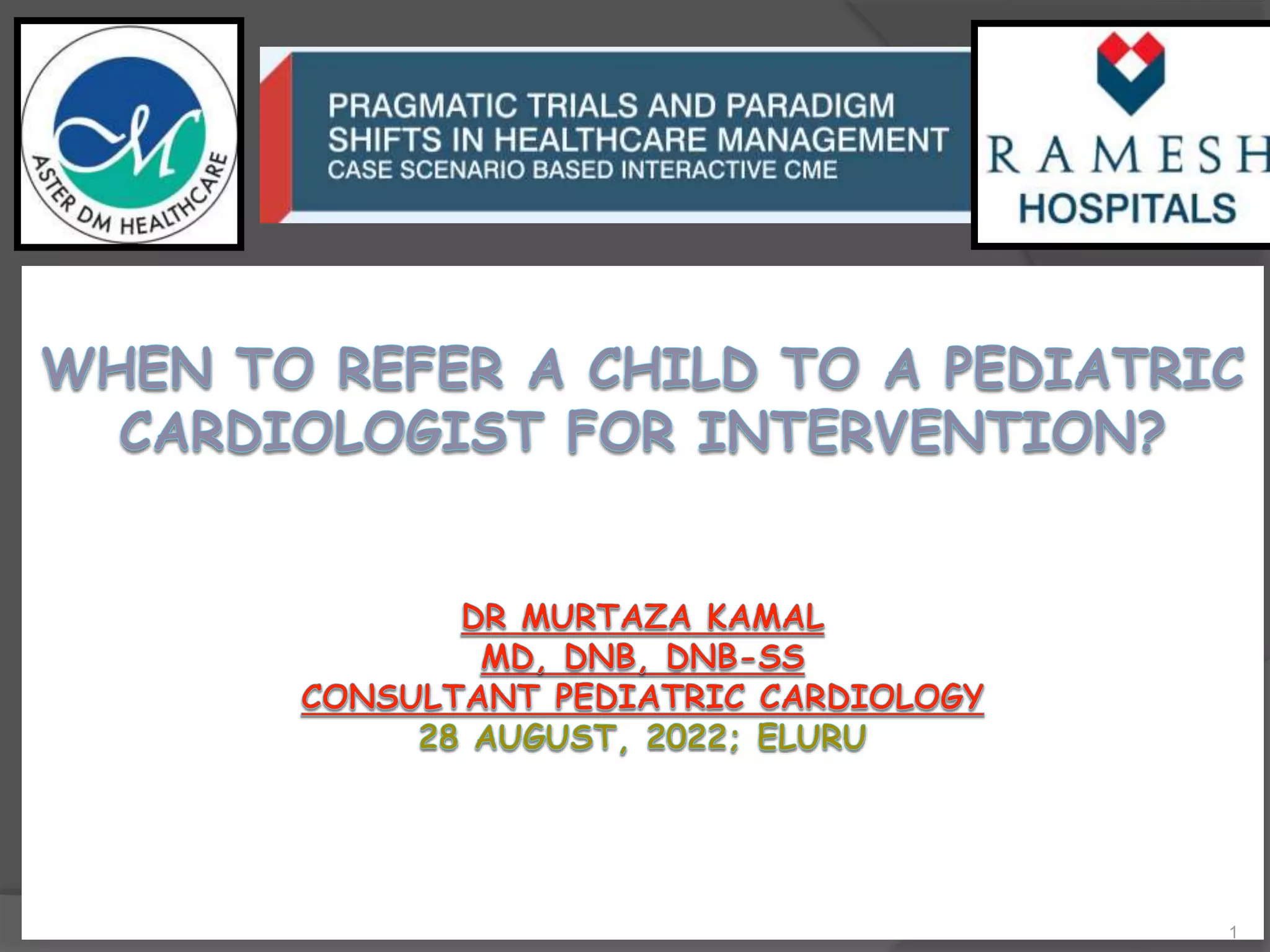 WHEN TO REFER TO A PEDIATRIC CARDIOLOGIST | PPTX